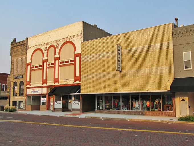 Classic small-town architecture shelters modern businesses that remember when fair pricing was standard practice.