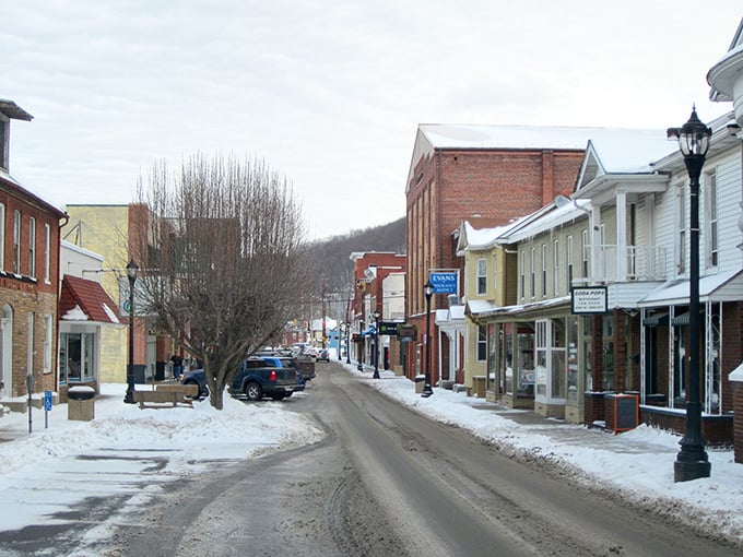 Winter blankets Keyser's main street like powdered sugar on a funnel cake, transforming ordinary storefronts into a snow globe scene.