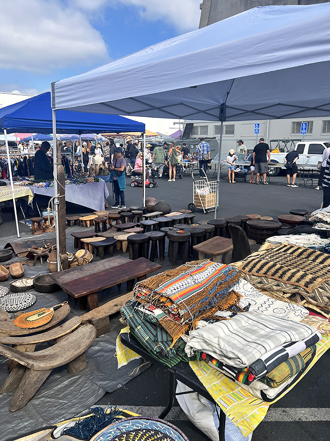 Long Beach's antique market combines coastal charm with serious collecting in perfect monthly harmony.