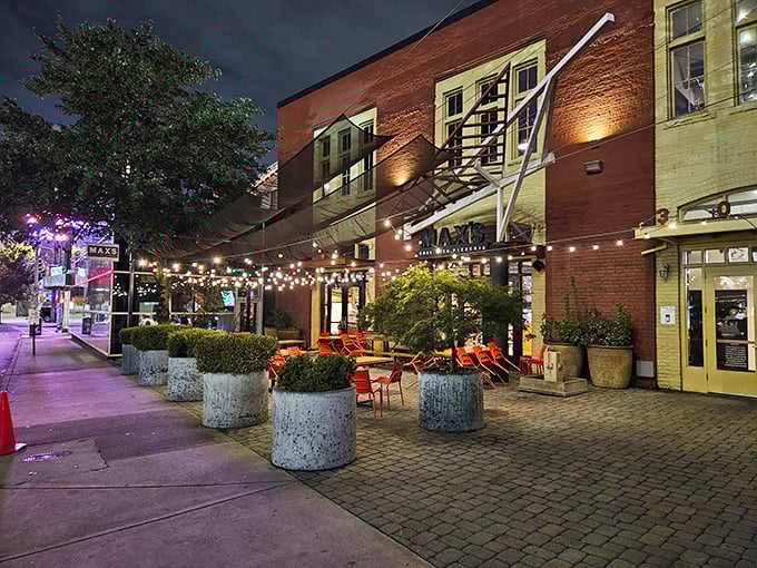 Coal oven magic happens behind those brick walls - where New York tradition meets Atlanta appetite. 