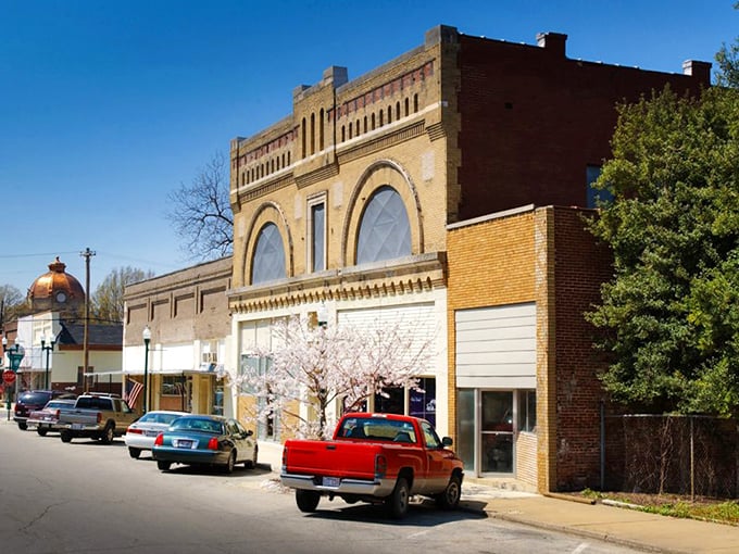 Historic charm runs deep in Osceola, where downtown’s brick facades tell stories older than the river itself.