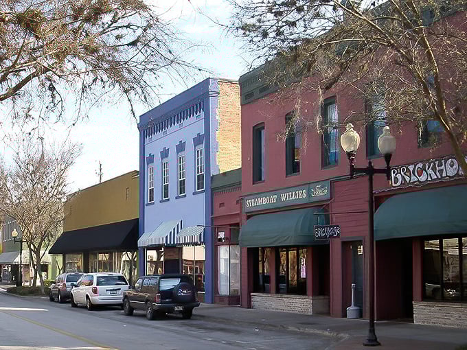 Palatka's historic downtown buildings stand shoulder to shoulder, each with stories to tell about old Florida.