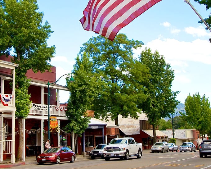 Redding’s charming downtown captures classic small-town America with its historic storefronts, leafy streets, and friendly atmosphere.