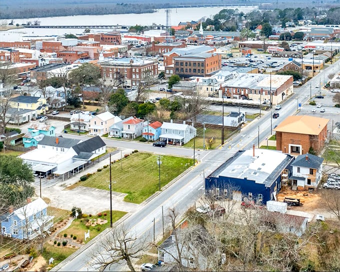 Washington's aerial view reveals a town that's found the perfect balance between development and breathing room.