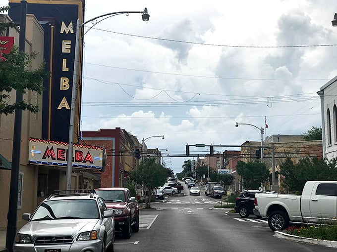 The historic Melba Theater in Batesville offers entertainment that won't break the bank—much like the rest of this affordable gem.