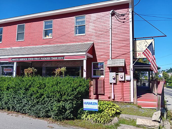 That classic red building isn't just housing a diner—it's preserving a slice of Americana one pancake at a time.