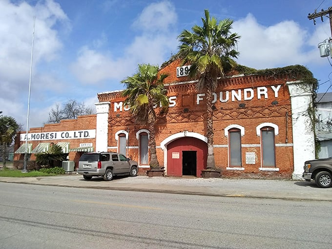 Jeanerette's historic foundry building stands as a reminder of industrial heritage – in a town where housing prices remain refreshingly old-fashioned.