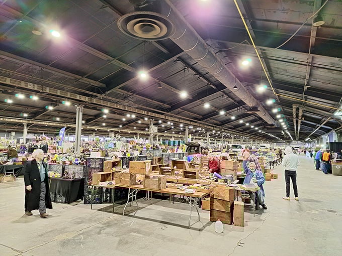 Under these soaring ceilings, hundreds of vendors create Kentucky's ultimate treasure hunting championship experience.