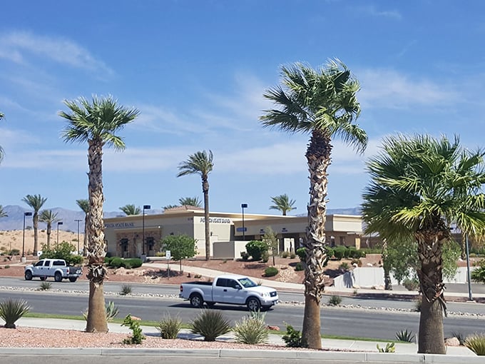 Colorful storefronts welcome visitors to a growing town where competitive prices make every shopping trip feel victorious.
