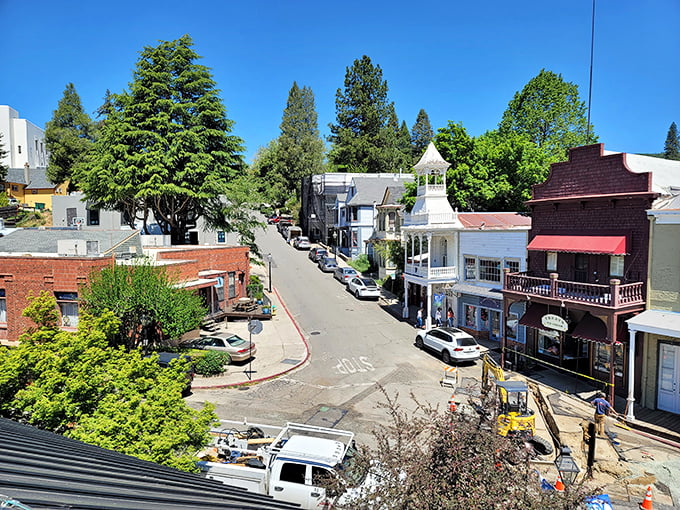 Victorian storefronts line Nevada City's main drag like architectural eye candy. Window shopping here counts as a cultural experience.