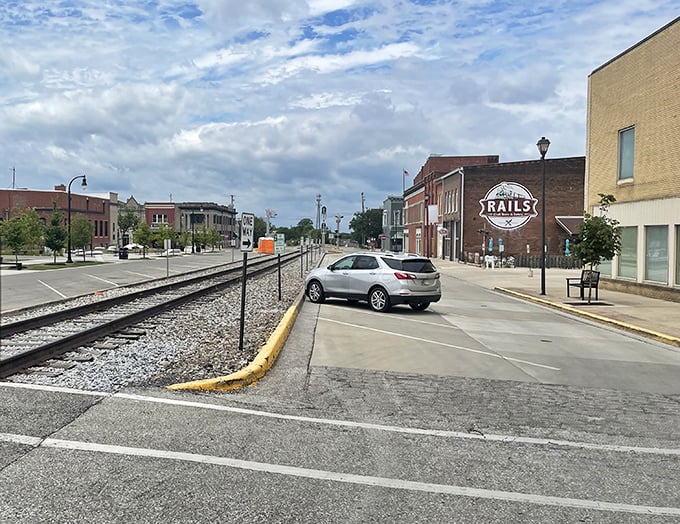 The buildings alongside railways anchor Seymour's affordable main street, where retirement welcomes everyone.