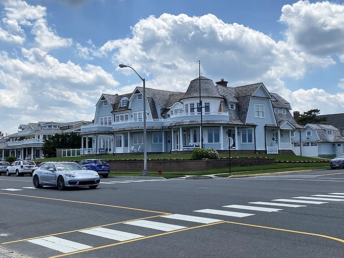 Grand Victorian homes overlook Spring Lake's pristine beaches, creating that refined coastal atmosphere that keeps families coming back for generations.