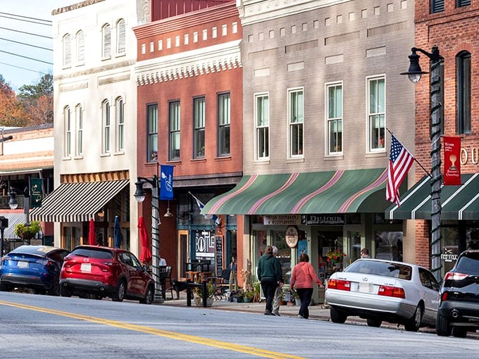 Southern charm meets mountain beauty in a downtown that time forgot to rush.