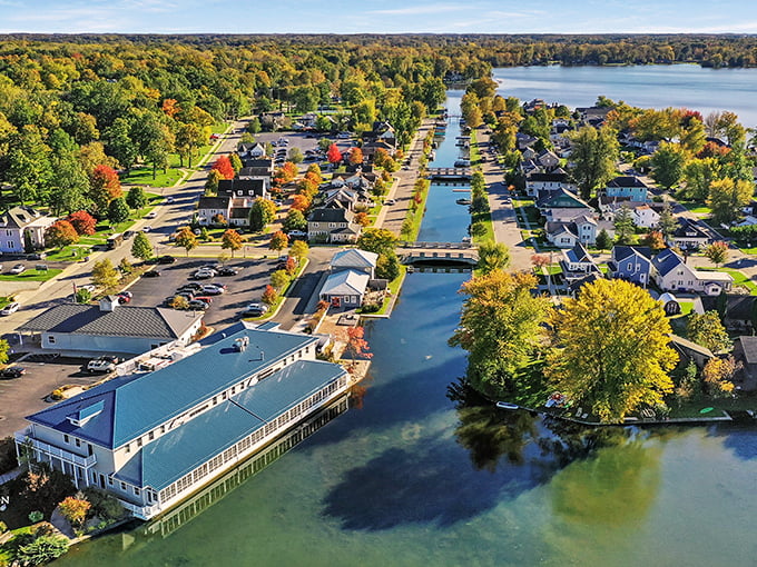 Lakeside living at its finest, where crystal waters mirror the sky in perfect harmony.