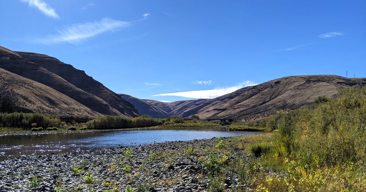 A ribbon of blue perfection cutting through the rugged terrain, the John Day River creates an oasis in this high desert wonderland.