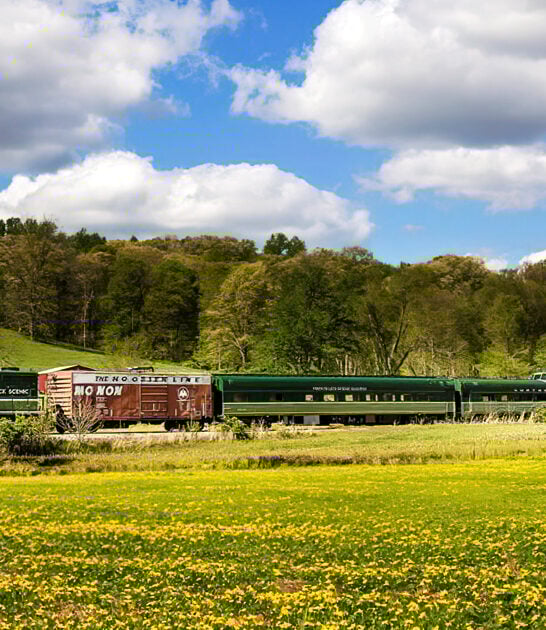 postcard train ride indiana ftr