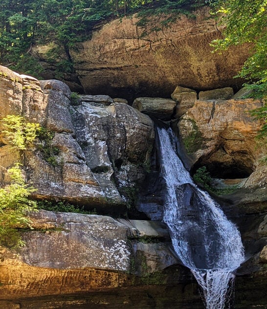 stunning hidden waterfall ohio ftr